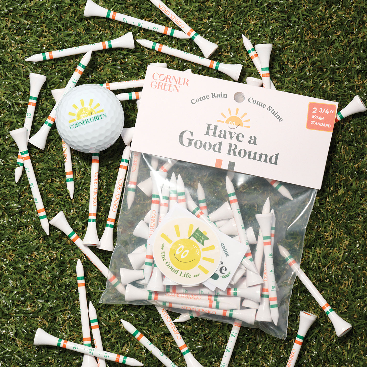 SMILE GOLF TEE 25pcs SET