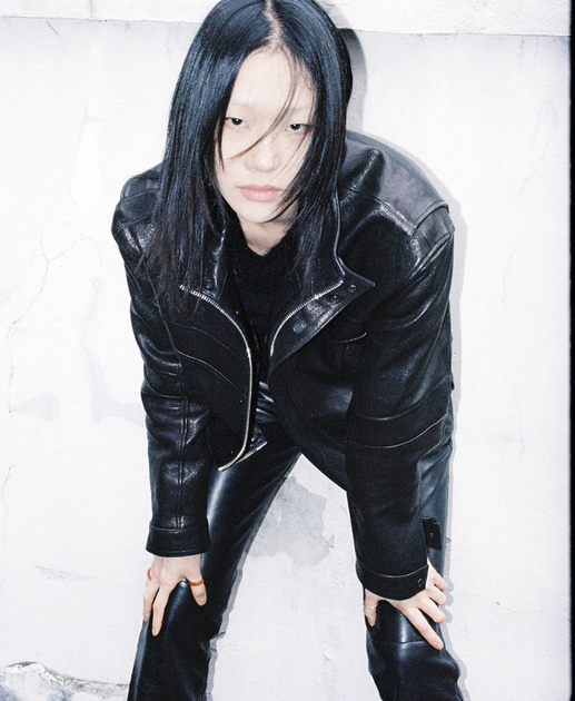 Sora Choi, Wearing Noir Larmes Leather Jacket : Noir Larmes