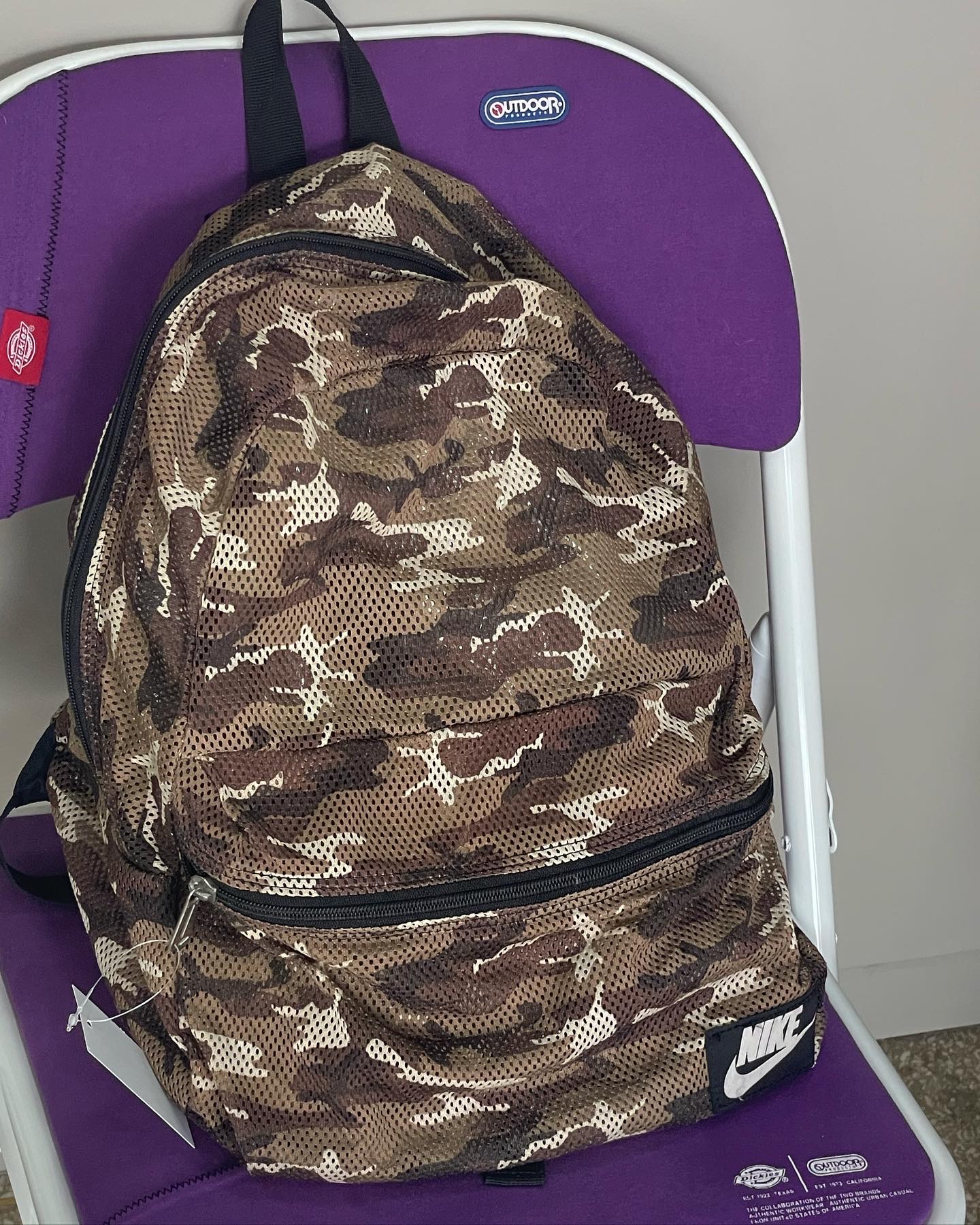 Nike Camoflage Mesh Backpack : Share the vibe