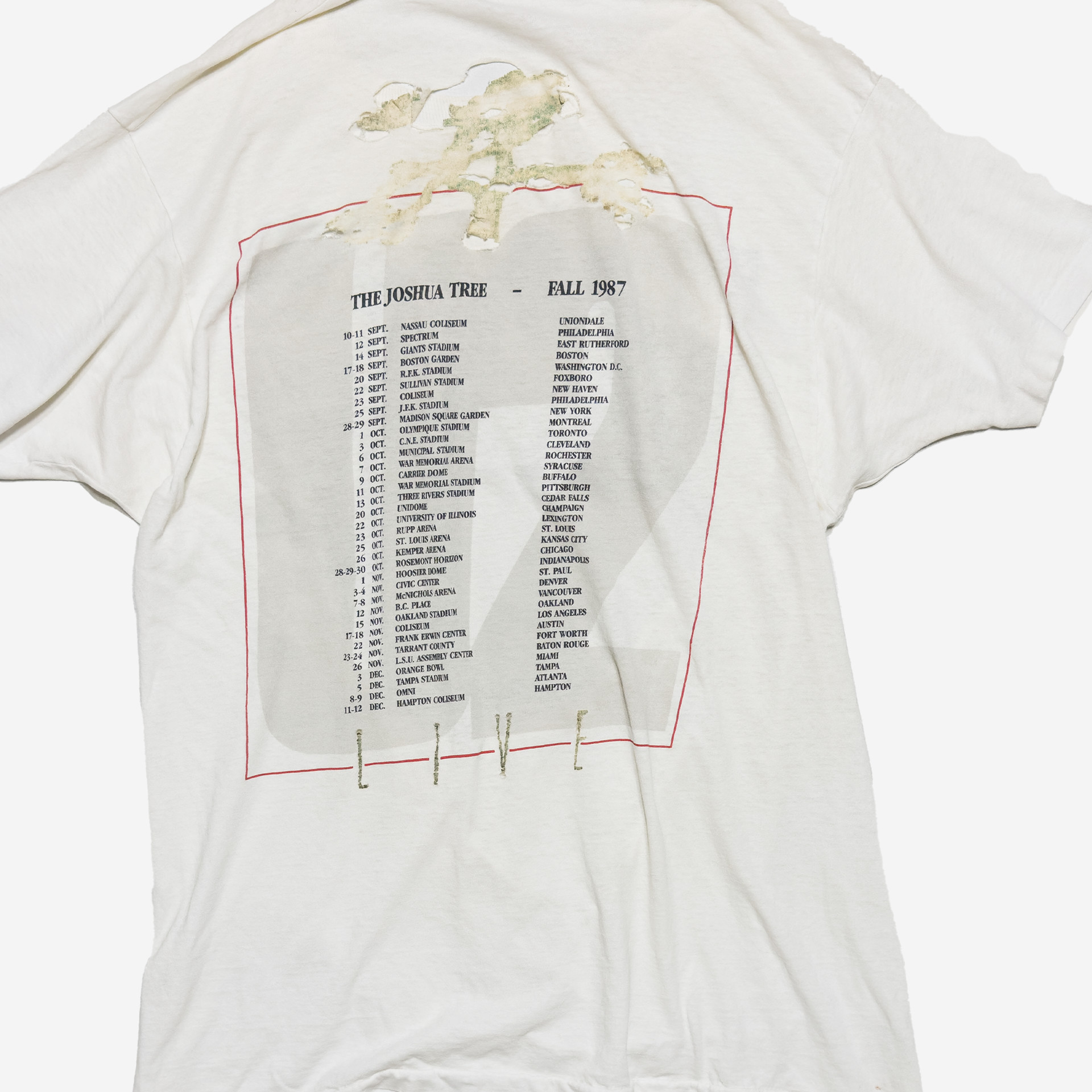 EXHIBITION_Boro Vintage Collection - "U2" The Joshua Tree Tour Merch T ...