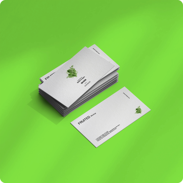 Business card mockup (stacked) : Fruited Design: Download Free mockups ...