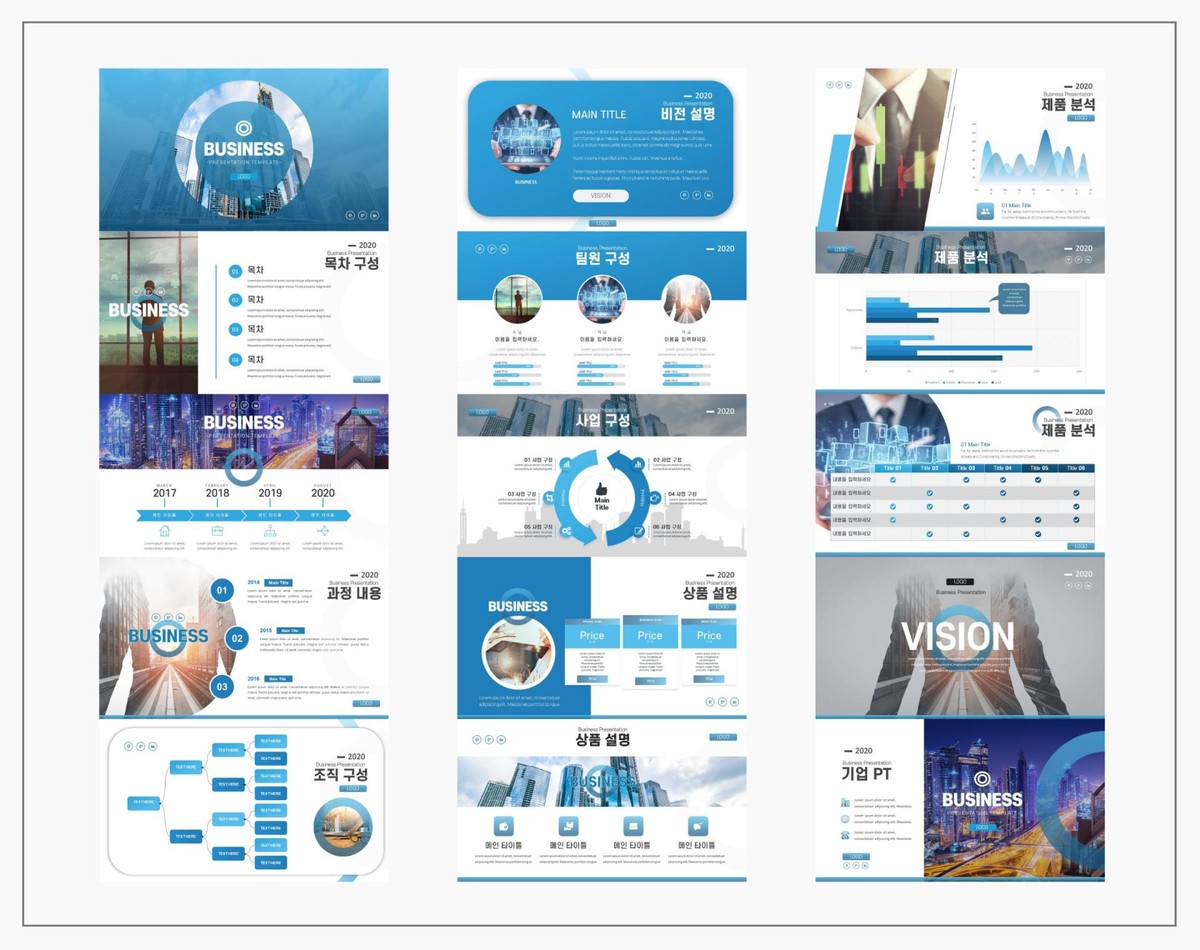 정부 지원 사업계획서 PPT 템플릿 양식 : PPT 샘플
