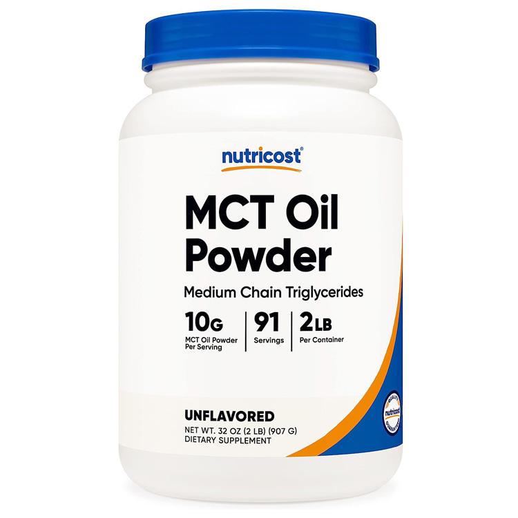 뉴트리코스트 MCT 오일 파우더 10g 케토시스, 케토제닉 다이어트 제로 탄수화물 차단 - 907g (무맛 ...