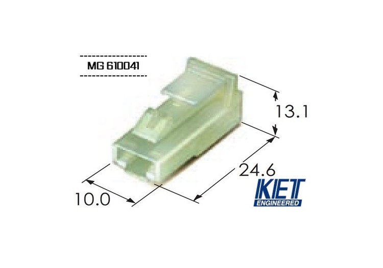 250시리즈 1P 하우징(MALE) / 1봉(1,000개) / KET / MG610041