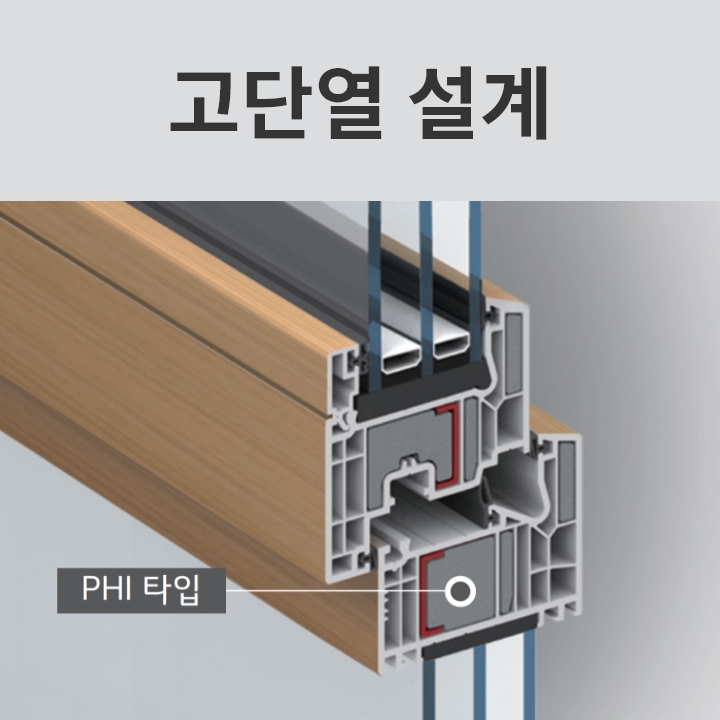 LX하우시스 | 유로시스템9 PVC시스템창 PTT85
