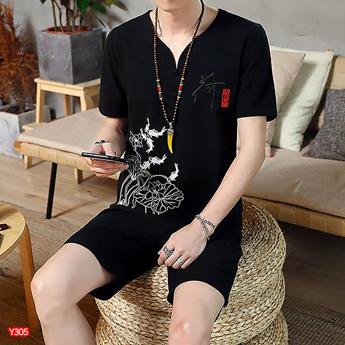 Y305_린넨상하세트 : 신사패션