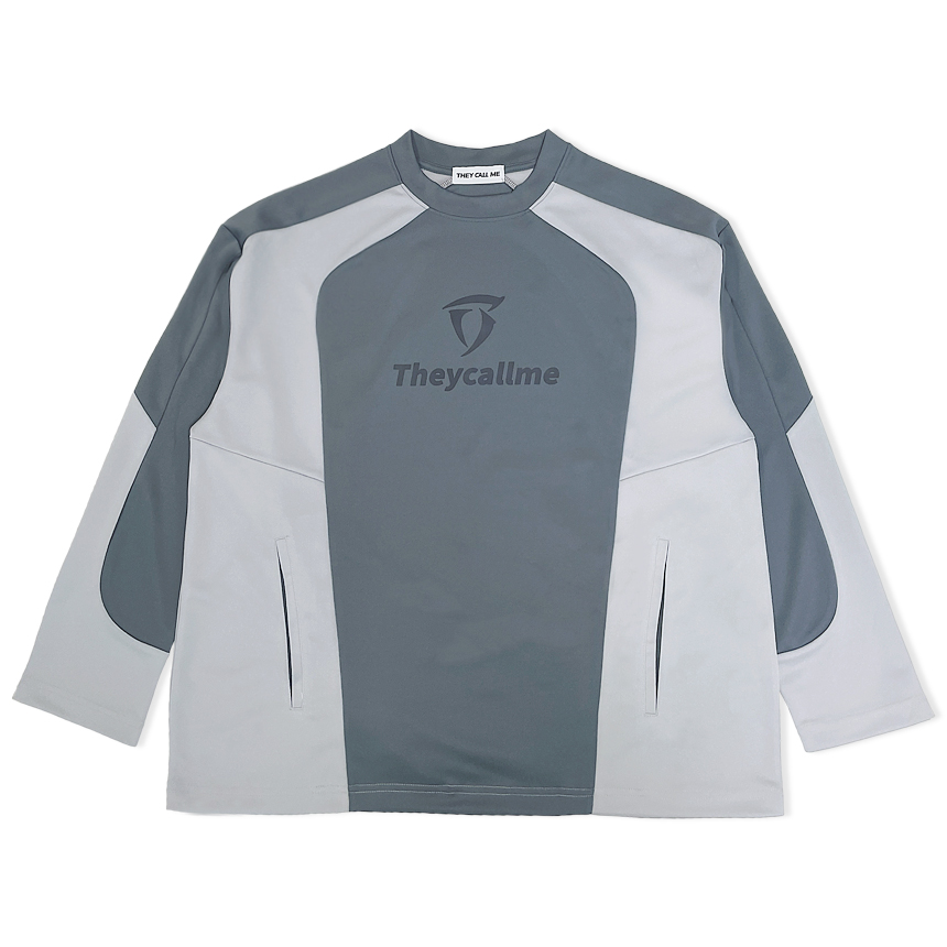 THEY CALL ME 004 - SPORTY JERSEY LONG SLEEVE Gray : THEY CALL ME 데이 콜 미