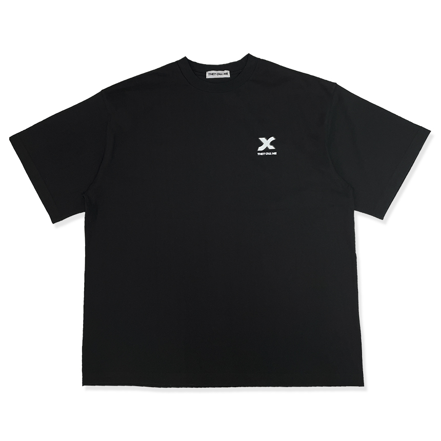 THEY CALL ME 007 - VIBRATION LOGO SHORT SLEEVE Black : THEY CALL ME 데이 콜 미