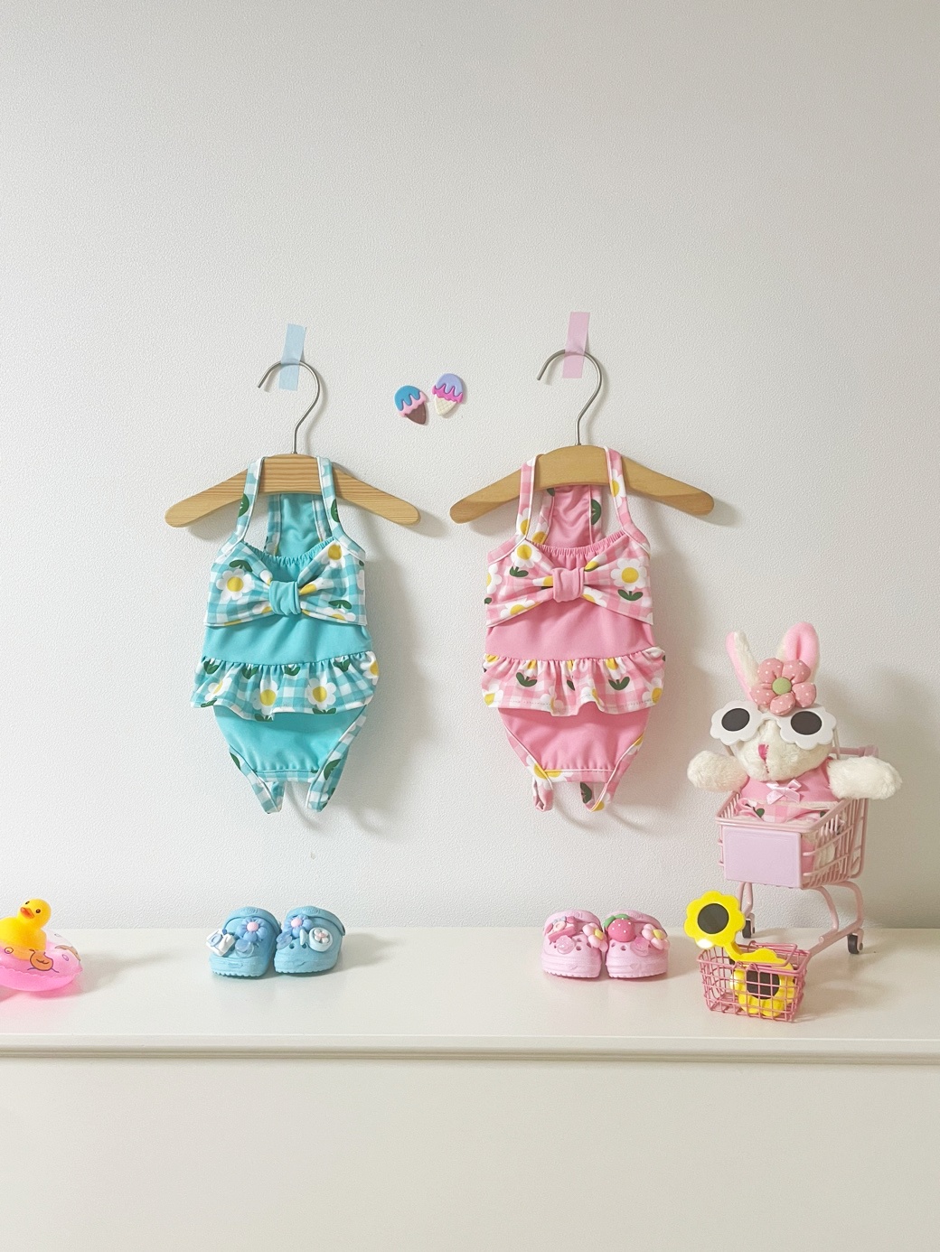 밍구르- 썸머 데이지 스윔슈트 (핑크, 민트)