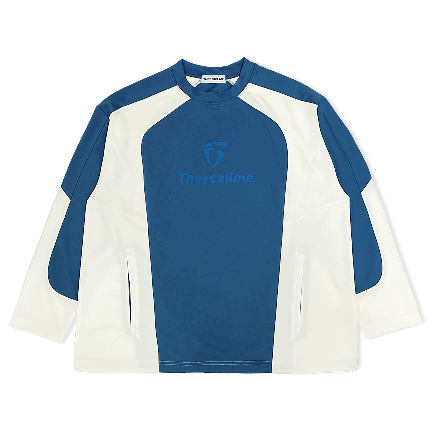 THEY CALL ME 004 - SPORTY JERSEY LONG SLEEVE Blue : THEY CALL ME 데이 콜 미