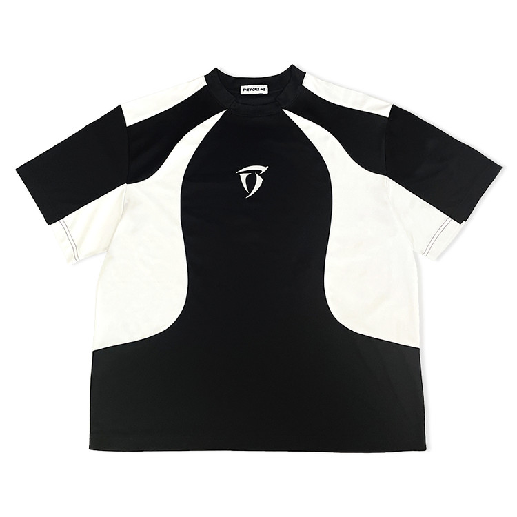 THEY CALL ME 005 - PANAL JERSEY SHORT SLEEVE Black : THEY CALL ME 데이 콜 미