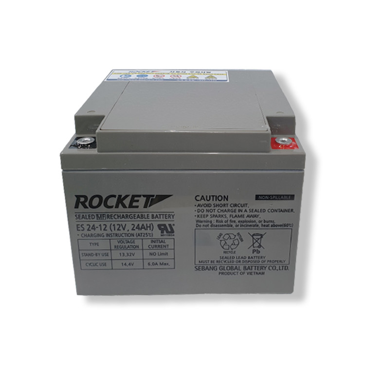 ES24-12 (12V 24AH) 로케트 배터리 산업용 UPS용 밧데리 : 로케트배터리 전문회사 판테크