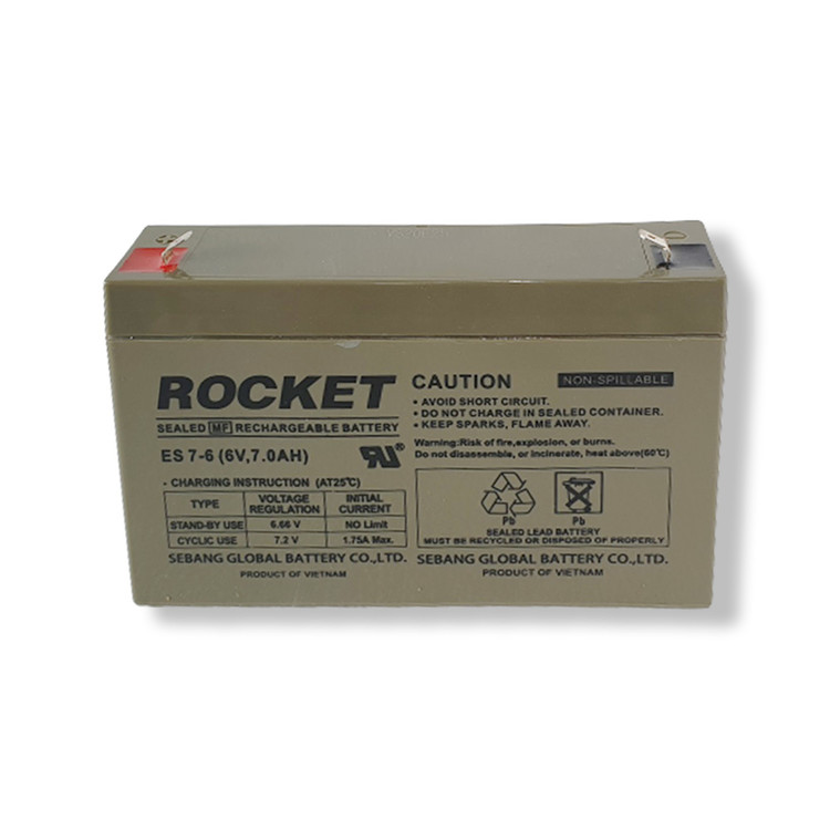 ES7-6 (6V 7AH) 로케트 배터리 산업용 UPS용 밧데리 : 로케트배터리 전문회사 판테크