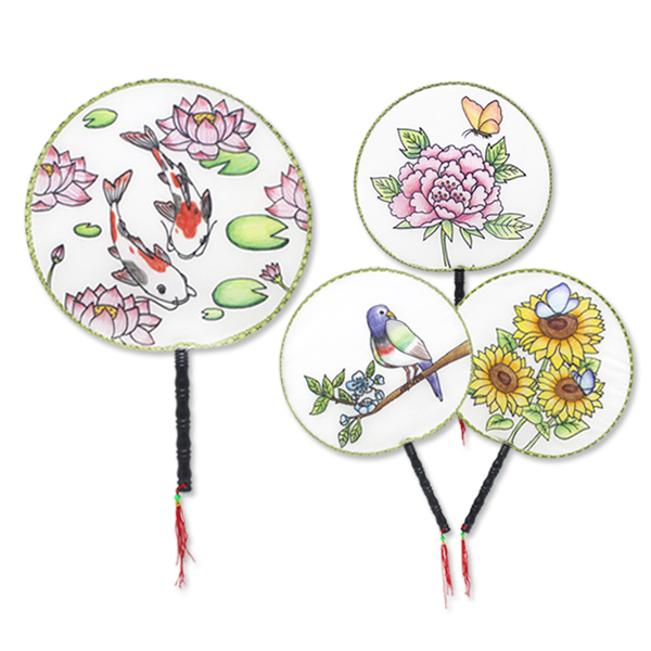 패브릭 무지 부채 : 신혜경쌤의 뚝딱공작소