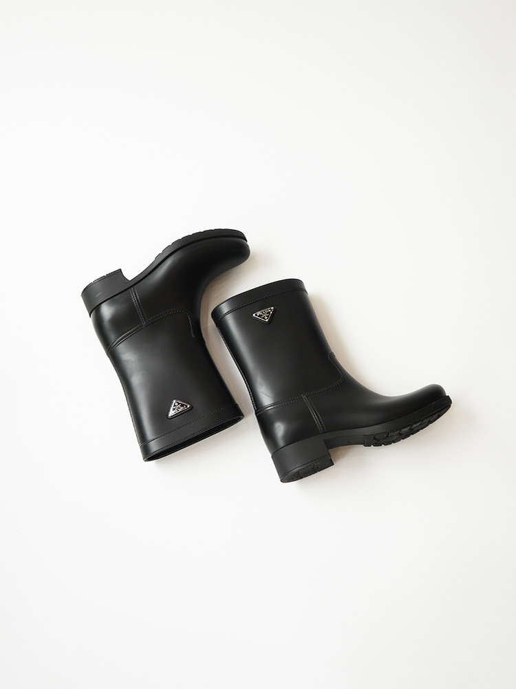 PRADA RAIN MID BOOTS (38) : oaens