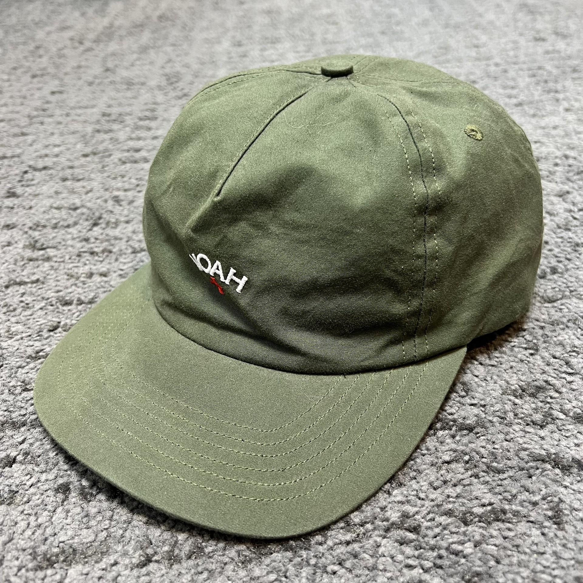 noah core logo 5panel khaki twill cap : soberseoul