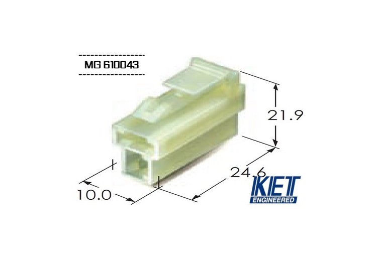 250시리즈 2P 하우징(MALE) / 1봉(1000개) / KET / MG610043 / 단가문의후 구매가능 : 하네스몰