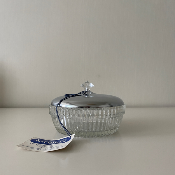 Kromex Glass Trinket Box : La Sauce