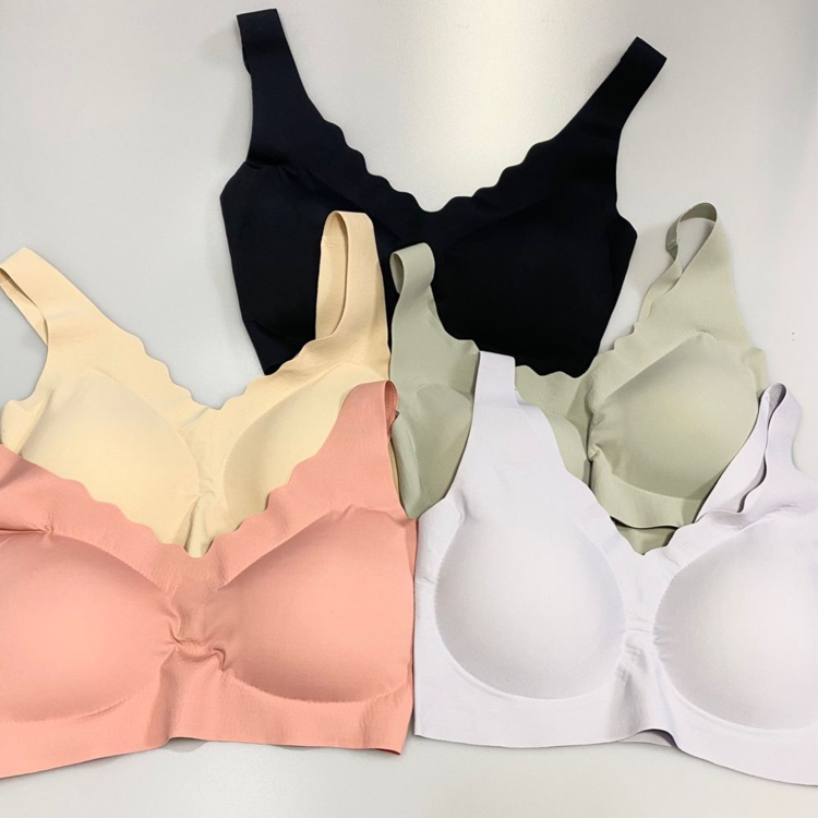 (44-66/편안함보장) 데일리 물결 심리스 브라 set (5color) : UPUP