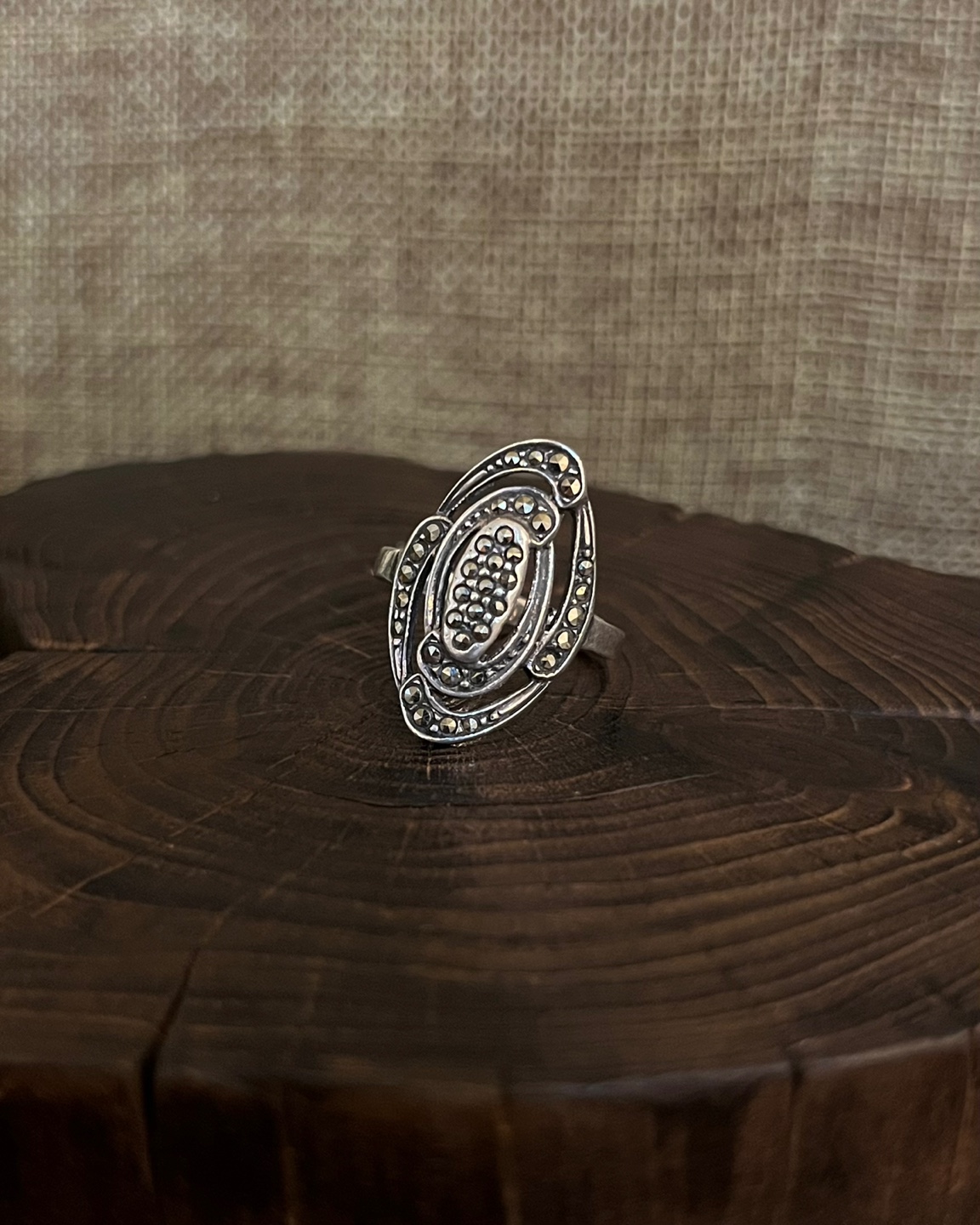 Marcasite Antique 925silver Ring : ENCANTO