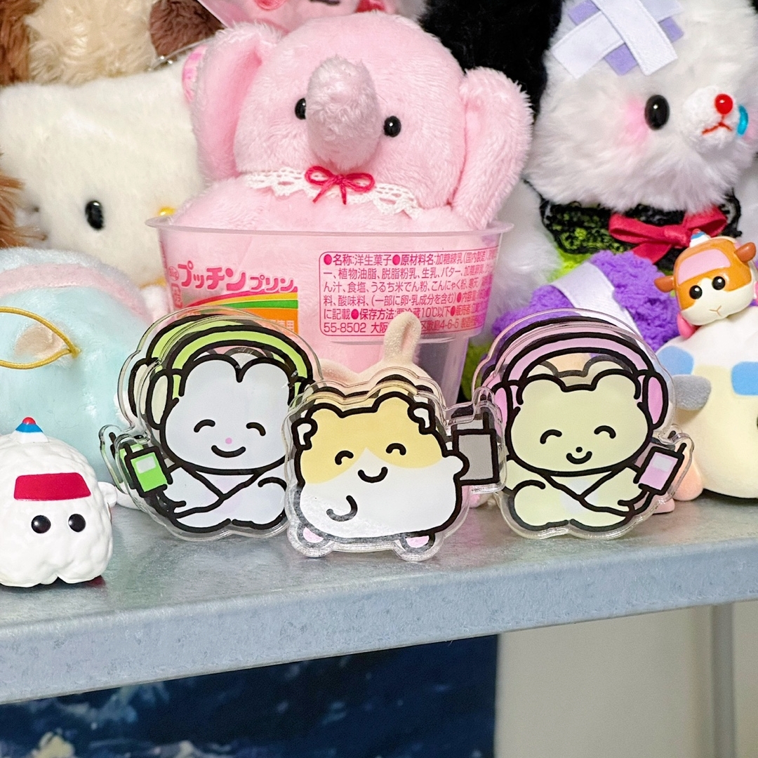 [히히클럽] 양면 아크릴 집게 - 3종 : paperuler