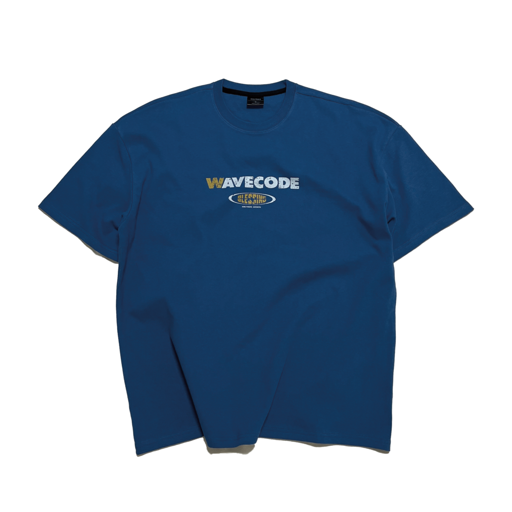 Wavecode T-shirt (blue) : 홀리웨이브