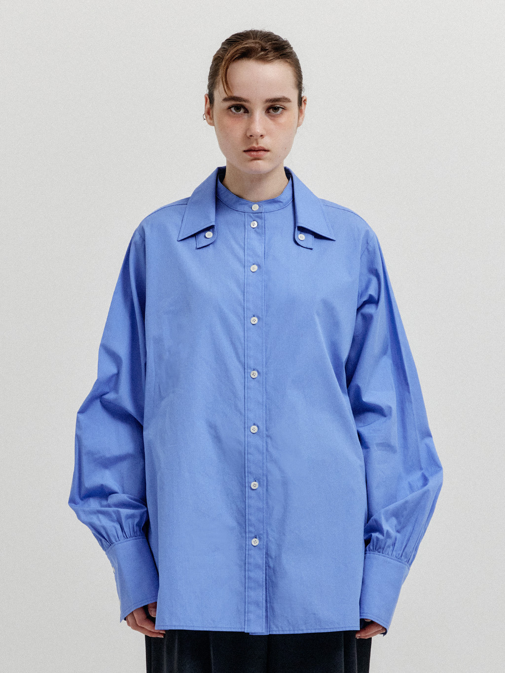XOVER Oversized Shirt - Blue : EENK