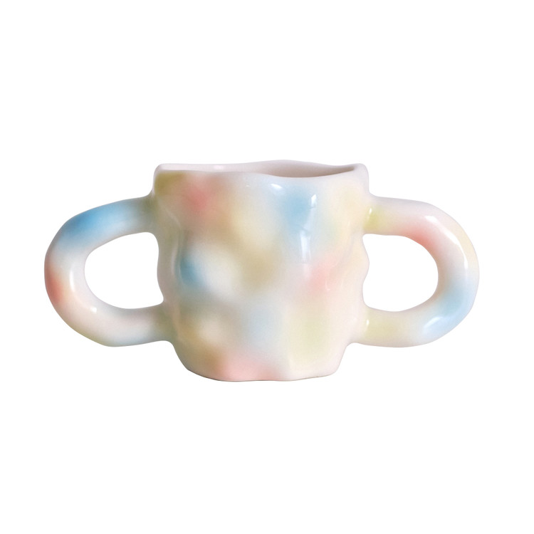 Lumpy Mug - Airbrush Painting (Two-handles) : MUSHMUSH