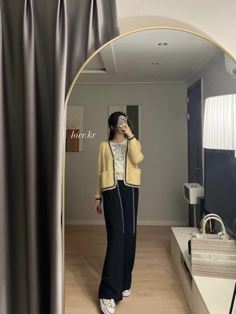 Drow yellow knit jacket : Lorr