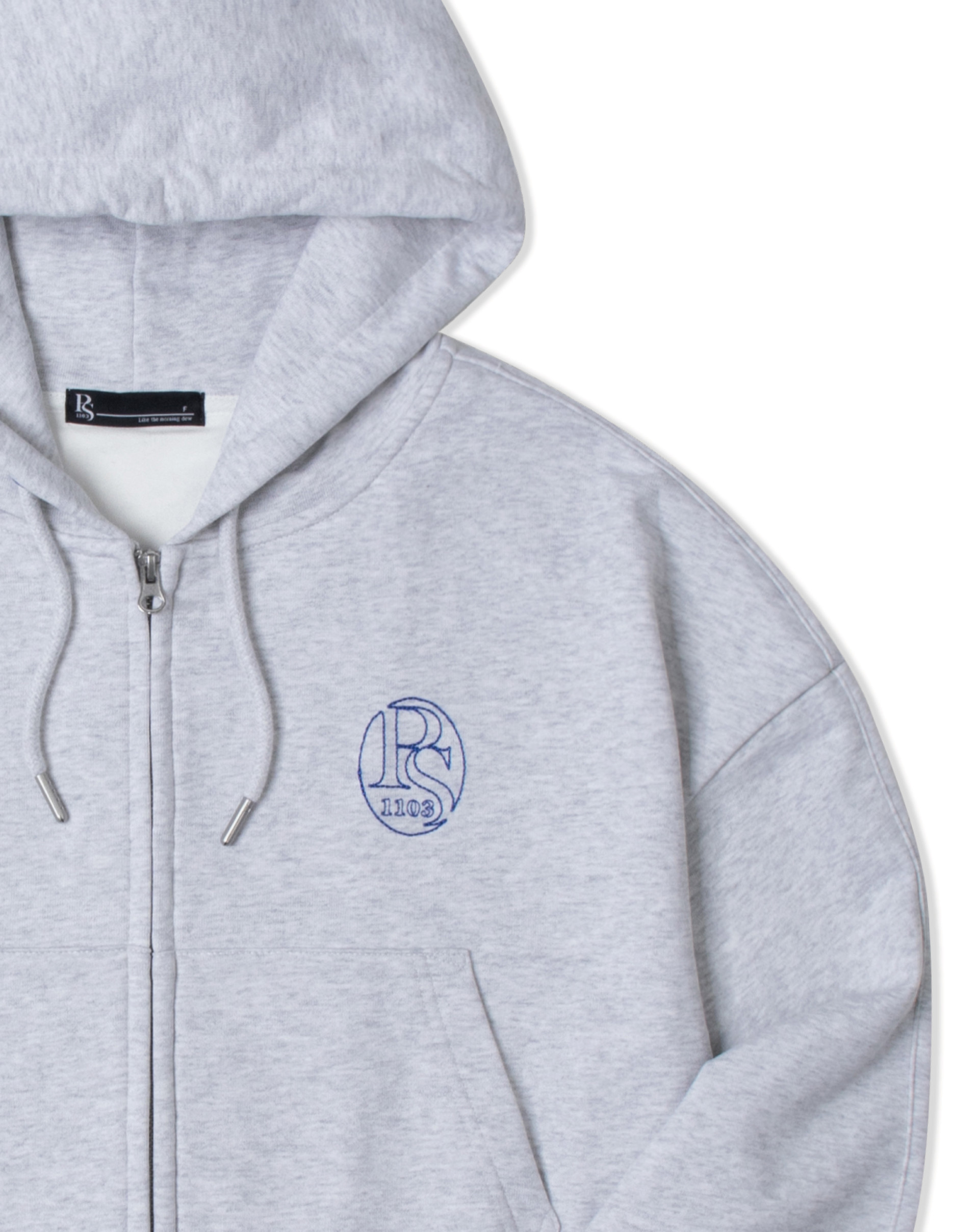 [Psalm110:3] 시그니쳐 스웨트 숏 후드짚업(L/Gray) : PS1103