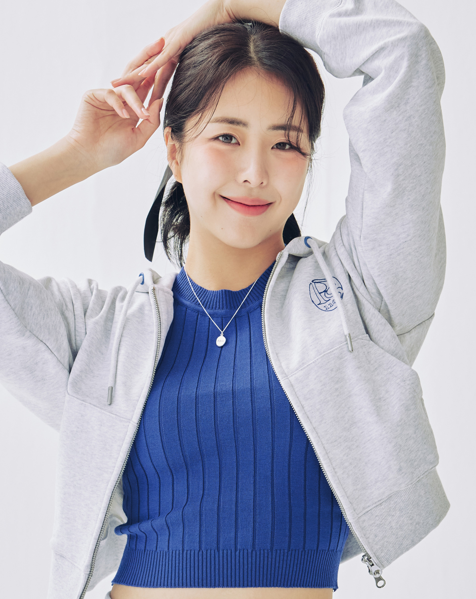 [Psalm110:3] 시그니쳐 스웨트 숏 후드짚업(L/Gray) : PS1103