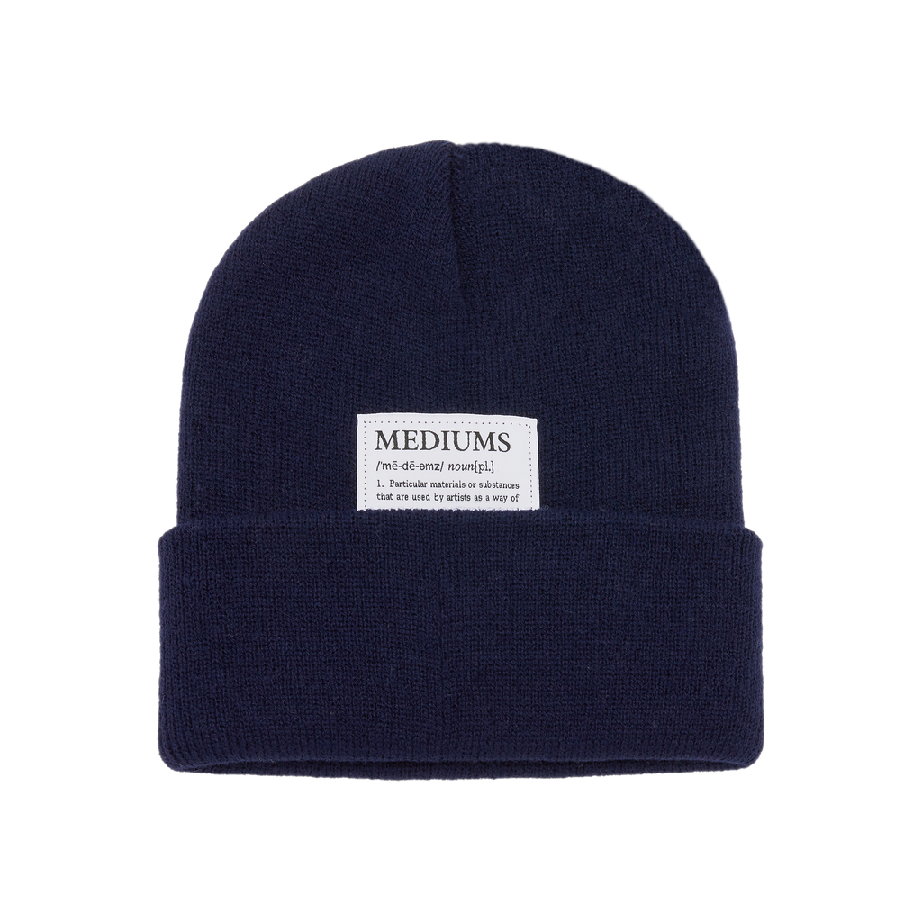 Main Label Beanie - Navy : MEDIUMS