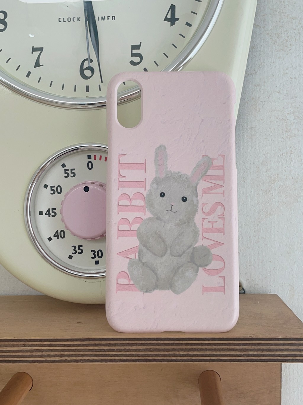 [폰케이스] PINK RABBIT LOVES ME PHONE CASE (Lettering) : 르세임디 LE SAMEDI