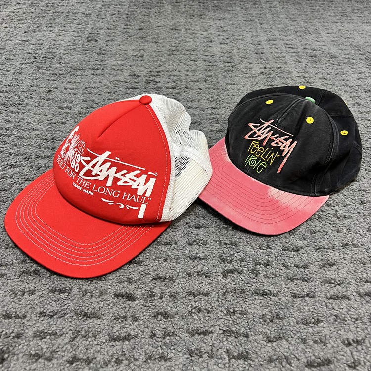 90s stussy 2tone(black/red) fade cap : soberseoul