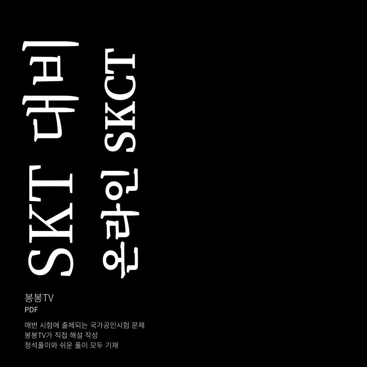 SKT 대비 온라인 SKCT : 봉봉TV