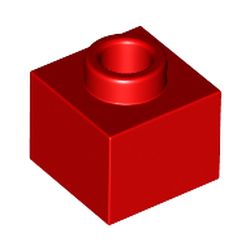 레고부품 Red Brick, Modified 1 x 1 x 2/3 with Open Stud (86996) : 오!브릭 - 레고 ...