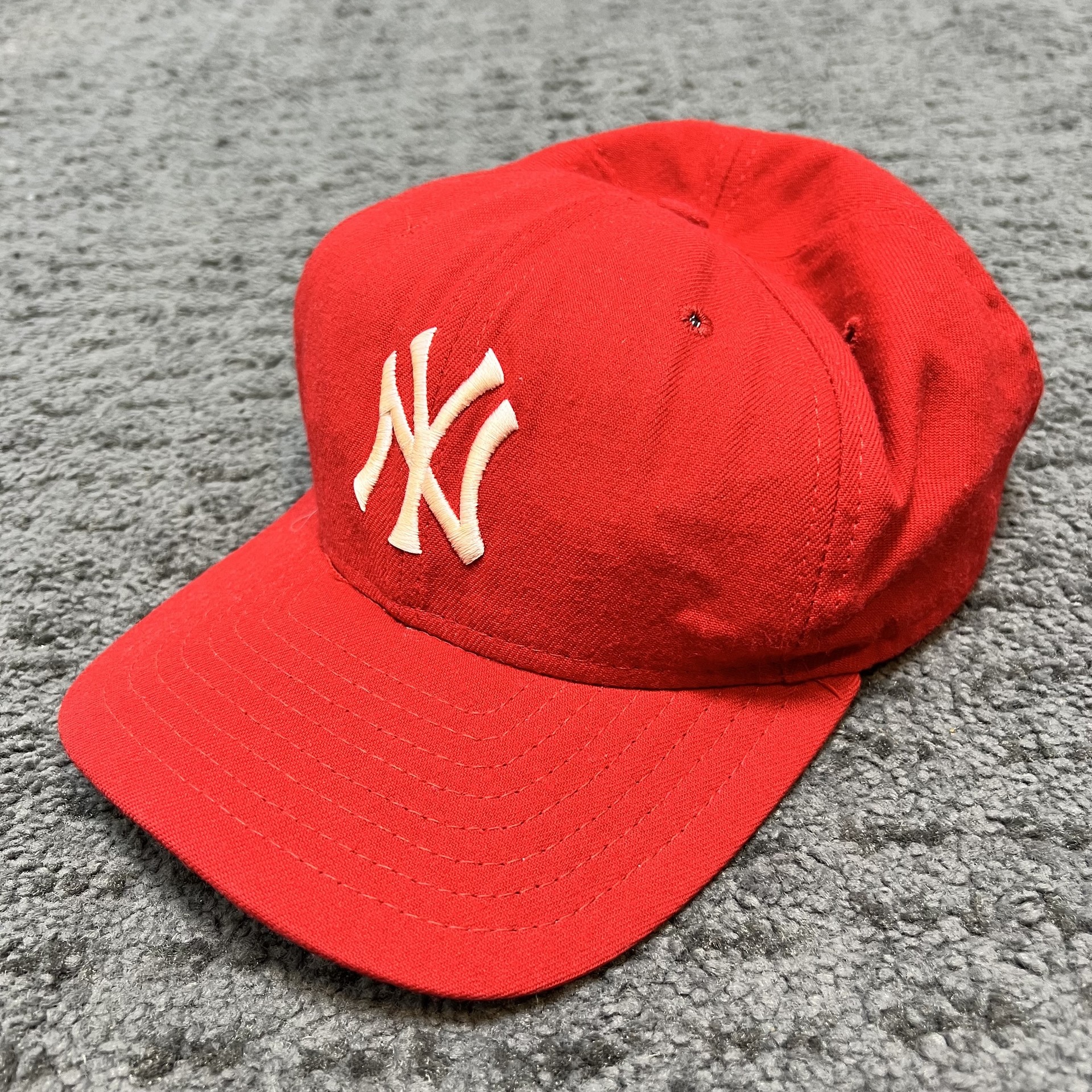 90s newera new york yankees snap back red : soberseoul