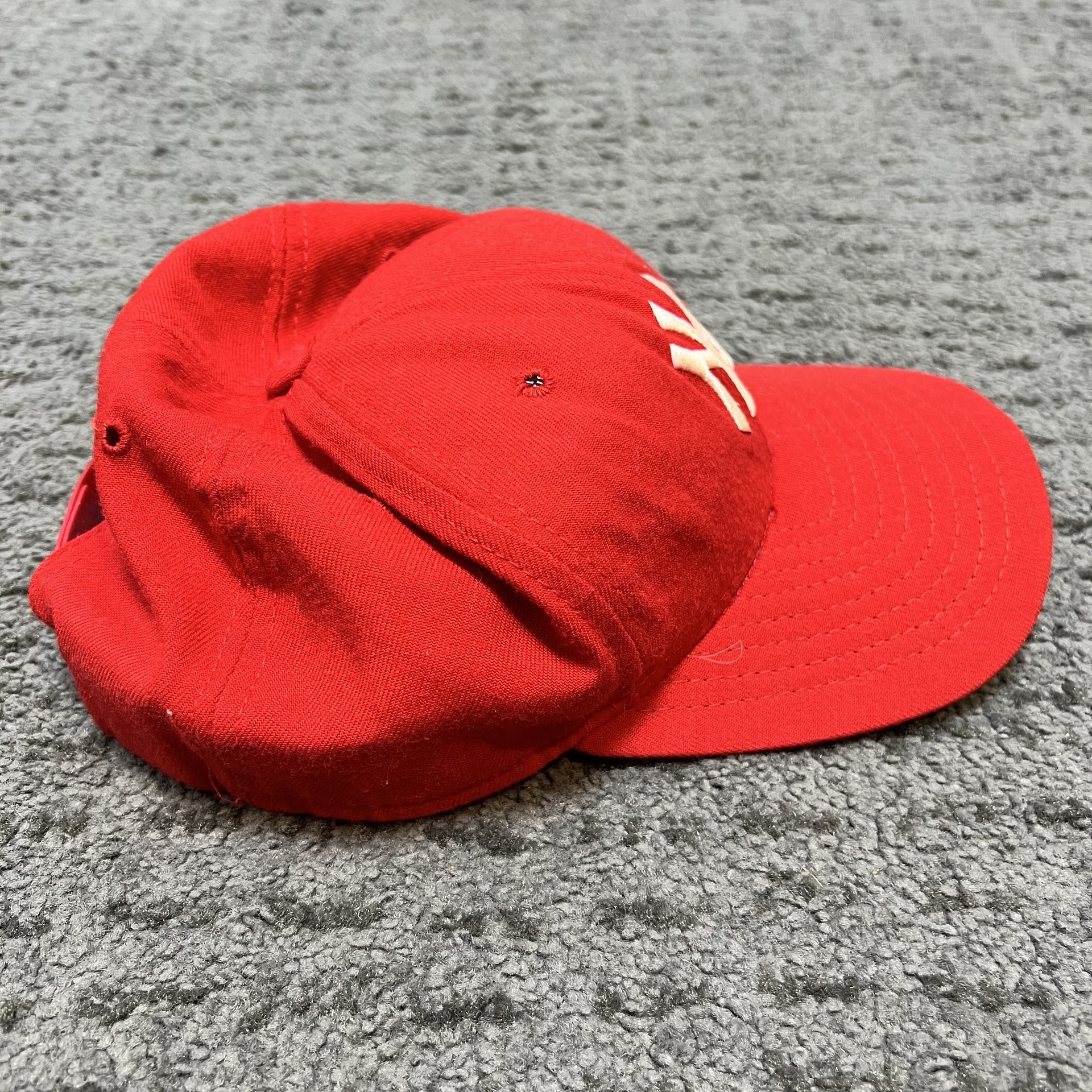 90s newera new york yankees snap back red : soberseoul