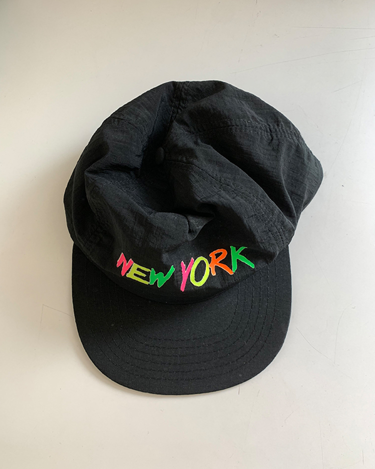 (Deadstock) 80's "NEW YORK" Nylon Cap : lilisun