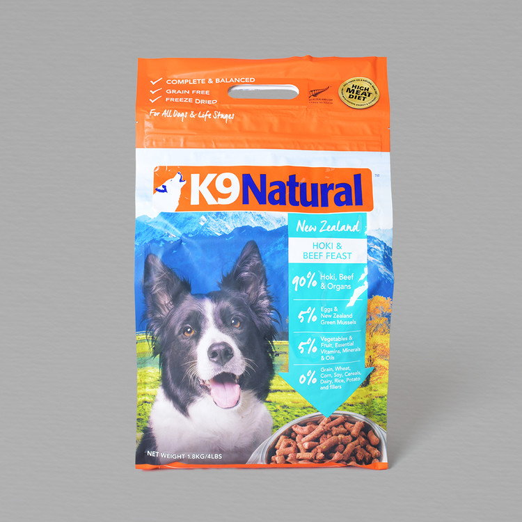 K9 동결건조 사료 호키&비프 1.8kg : 펫츠홈