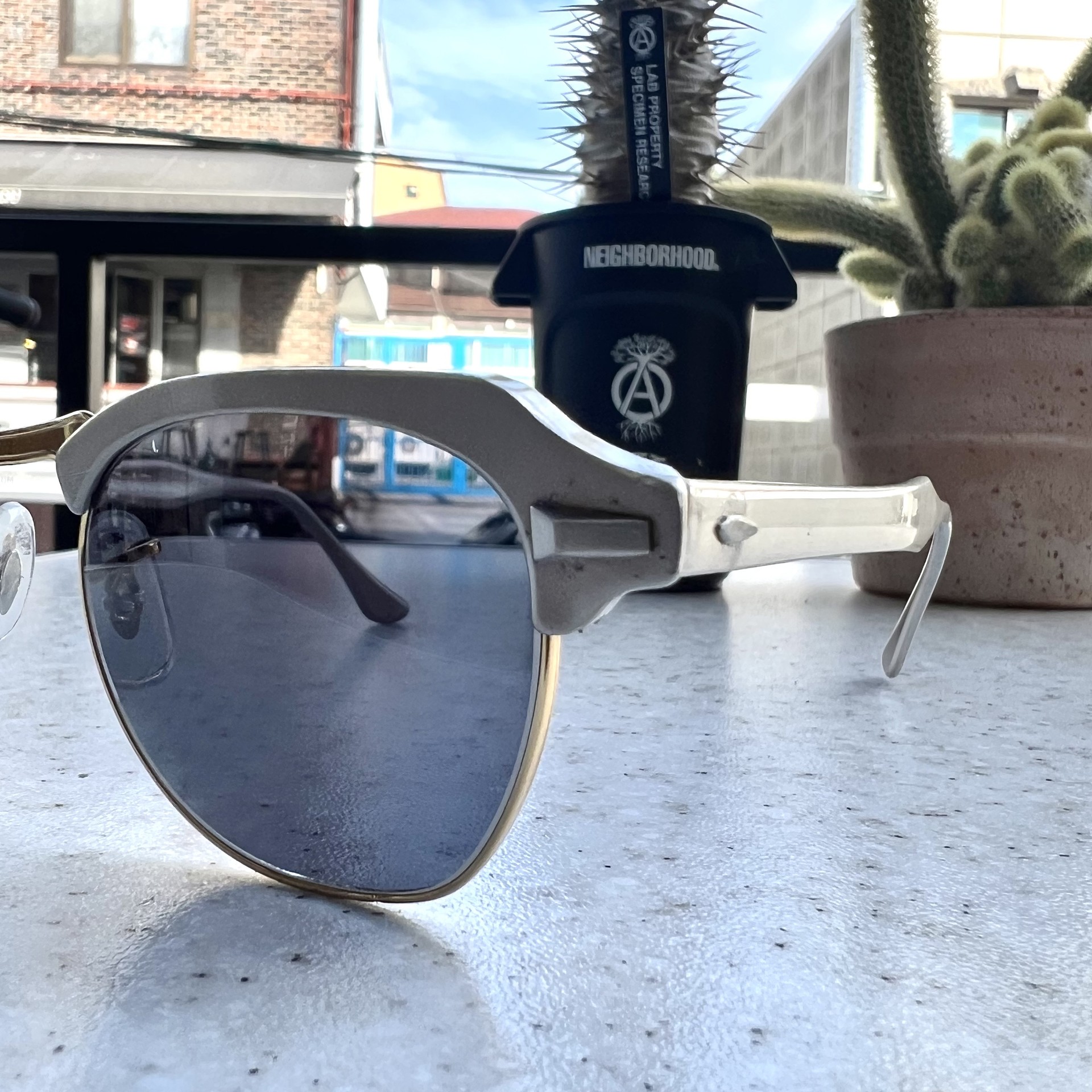 rare !! 50s-60s Bausch & Lomb Eyeglasses Frames silver/gold 44-20 ...