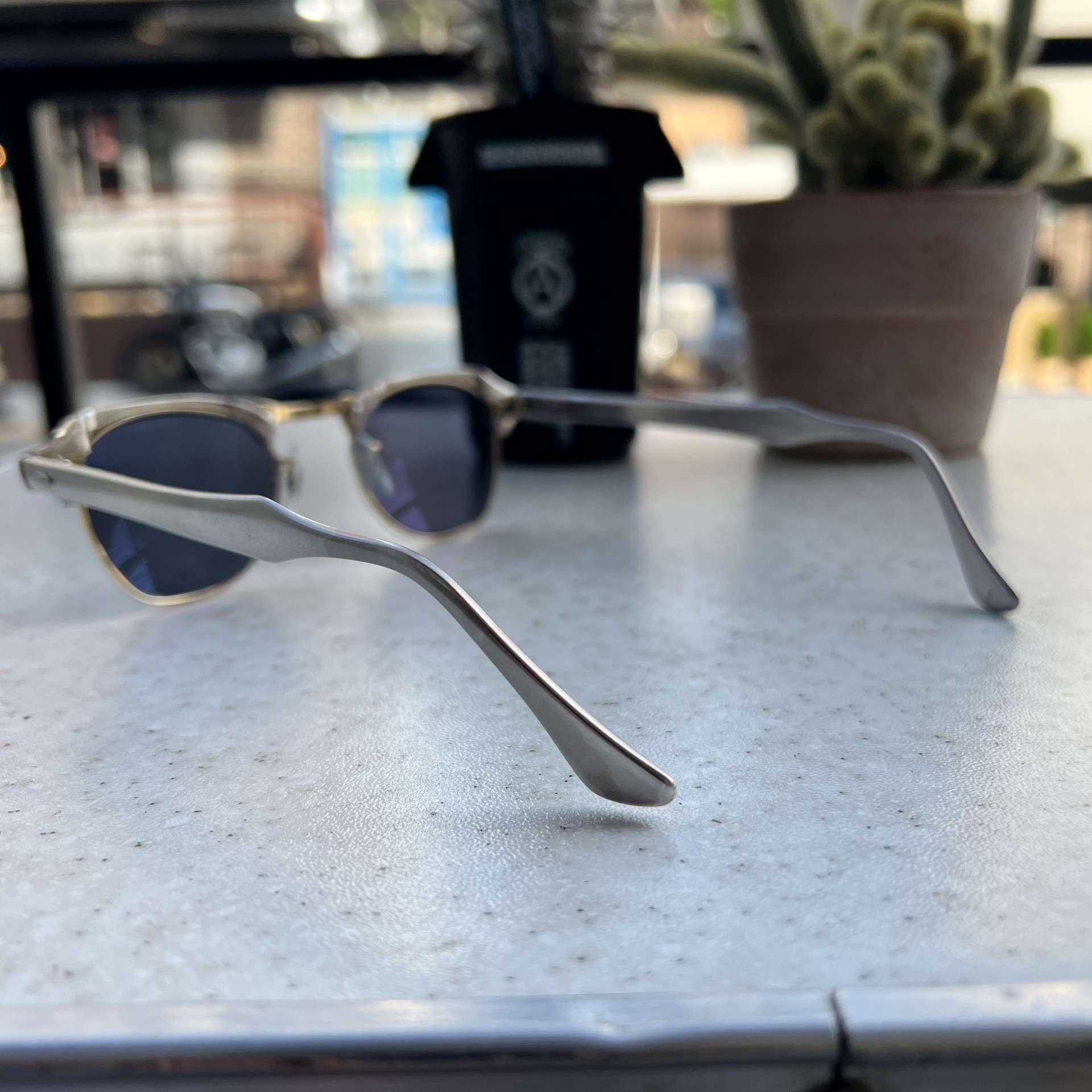 rare !! 50s-60s Bausch & Lomb Eyeglasses Frames silver/gold 44-20 ...