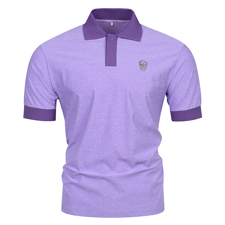 MEN MELANGE TECH-COLLAR T-SHIRTS : amazingcreamerica