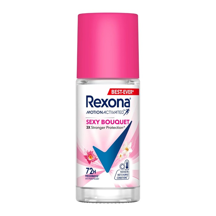 Rexona/เรโซนา เซ็กซี่ บูเก้ แอนติเพอสไปแรนท์ โรลออน 45ml : นิโกะ นิโกะ ...