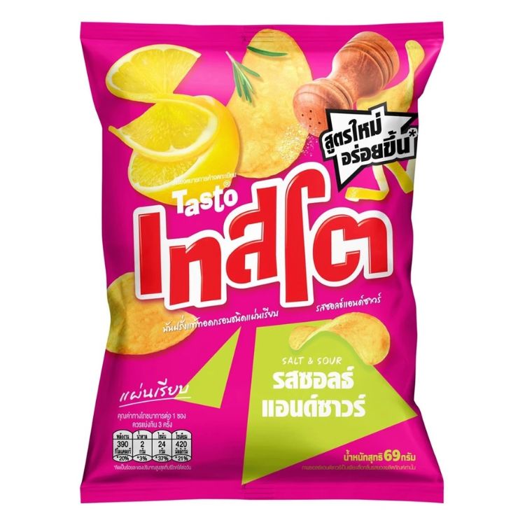 Tasto/태스토 감자칩 스낵 (솔트&사워) 69g : 니코니코 타이 마켓 / 태국 구매 대행