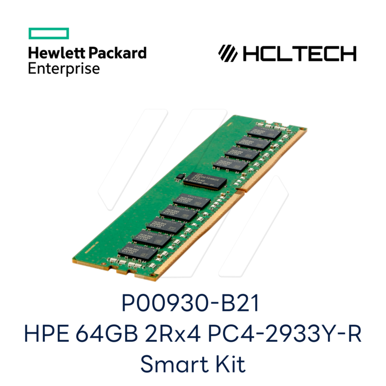 P00930-B21 HPE 64GB 2Rx4 PC4-2933Y-R Smart Kit : 에이치씨엘테크