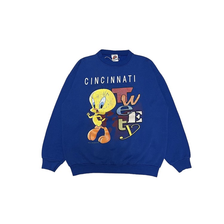 90s USA Looney tunes Tweety Sweatshirt : 커넥티드도어 connected door