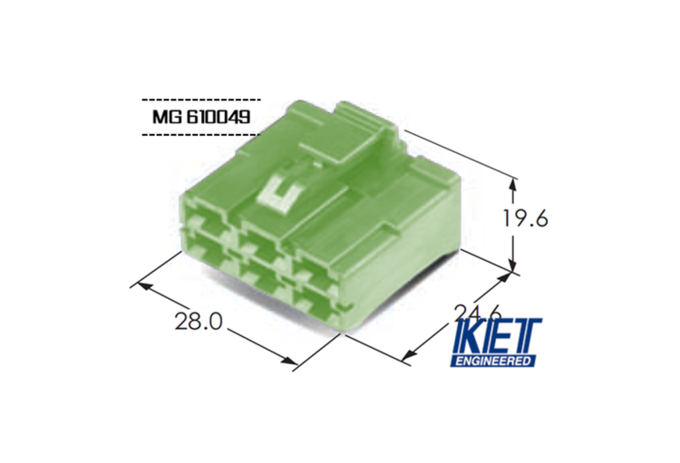250시리즈 6P 하우징(MALE) / 1봉(500개) / KET / MG610049 / 단가문의후 구매가능 : 하네스몰