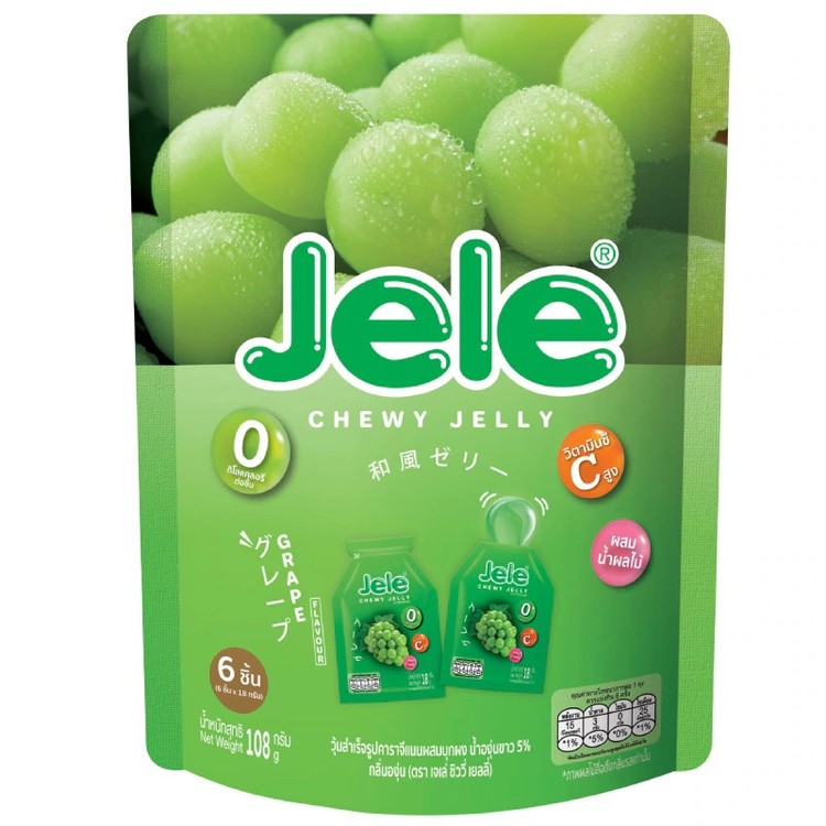 Jele/เจเล่ ชิววี่เยลลี่ กลิ่นองุ่น 108 กรัม : นิโกะ นิโกะ มาร์เก็ต/ตัวแทนจัดซื้อและจัดส่งสินค้า ...