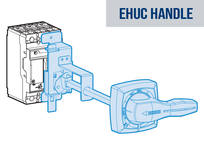 확장형 핸들, Handle, EHX2 for UTS150, UTS250, NEMA 3/4/4X, UL MCCB, UL 차단기, LS UL MCCB : 투에스케이